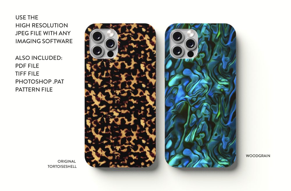 Abalone Paua Shell Seamless Pattern | Leysa Flores