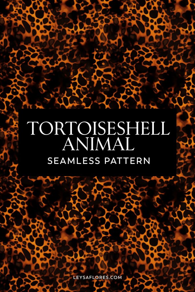Tortoiseshell Animal Seamless Pattern | Leysa Flores